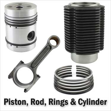 Piston, Rod, Rings & Cylinder