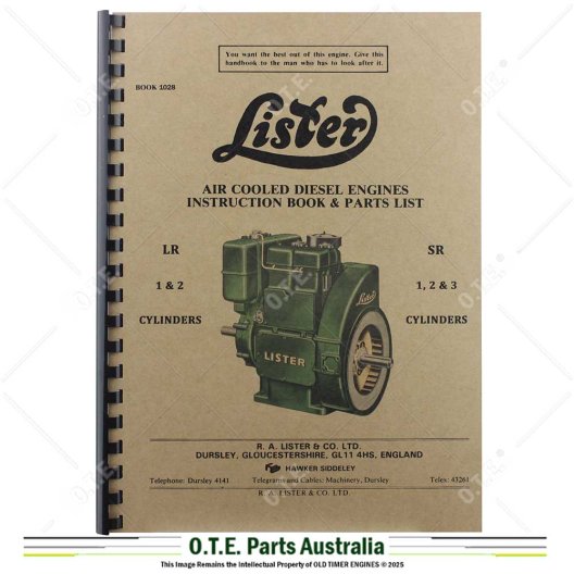 Lister Diesels & Lister-Petter Workshop Manuals & Instruction Books