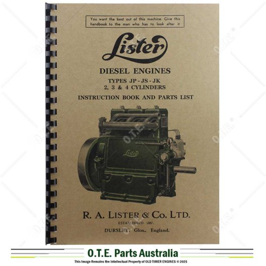 Lister Diesels & Lister-Petter Workshop Manuals & Instruction Books